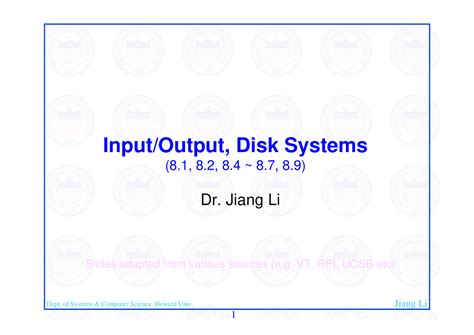 Introduction To Input And Output Disk System In Computer Organization Sycs 201 Docsity