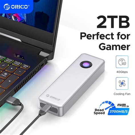 Orico 40gbps Portable Ssd 2tb 4tb Usb40 Type C Up To 3700mbs With Rgb For Game Players R3700