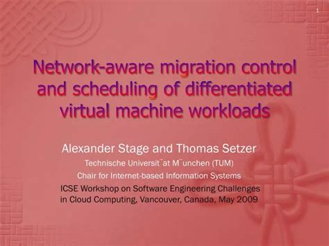 ppt network aware migration control and scheduling of differentiated