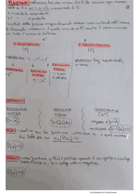 Riassunti Matematica Scienze Umane Docsity