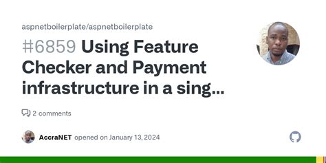 Using Feature Checker And Payment Infrastructure In A Single Tenant Application Issue