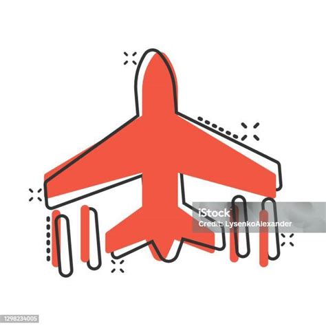 平面圖示在漫畫風格白色隔離背景上的飛機卡通向量圖客機飛濺效應業務理念向量圖形及更多乘客圖片 乘客 互聯網 剪裁圖 Istock