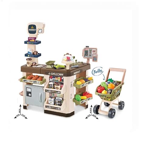 Ripley Minisupermercado DidÁctico Carrito De Compra Y Caja Registradora