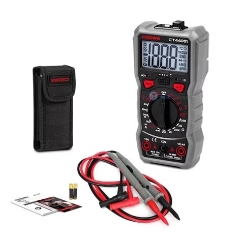 Tester Multimetro Digital 600v Profesional Crown Ct44051 Ferrofertas