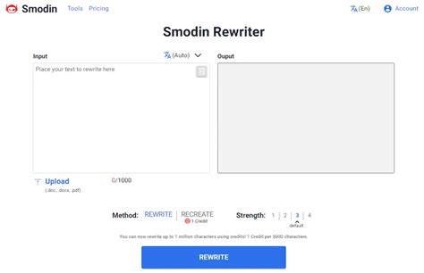 Smodin Rewriter 文本重写改写和内容微调工具 狂人跨境