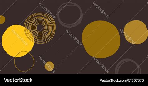 Seamless Round Pattern Background With Shapes Vector Image