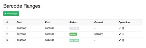 Php Database Design For Barcode Ranges Stack Overflow