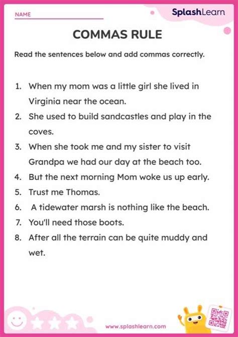 Punctuation Worksheets Free And Printable Splashlearn