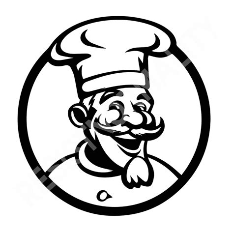 Happy Chef Logo Svg Chef Tools Svg Chef Svg Restaurant Logo Svg