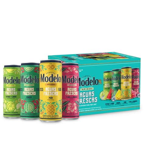 Modelo Spiked Aguas Frescas Variety Pack Flavored Malt Beverage 12 Pack 12 Fl Oz Cans 4 5 Abv