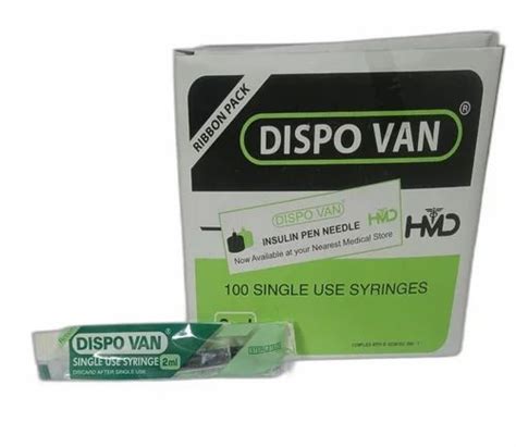 2ml Dispo Van Insulin Syringe Size 3 5inch At 175 Box In New Delhi