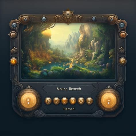 Premium Vector Fantasy Video Game Button For Ui And Ux