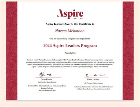 Aspireleaders Leadership Naeem Mehmoon