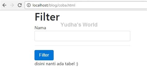 Bootstrap Membuat Tabel ~ Yudhas World