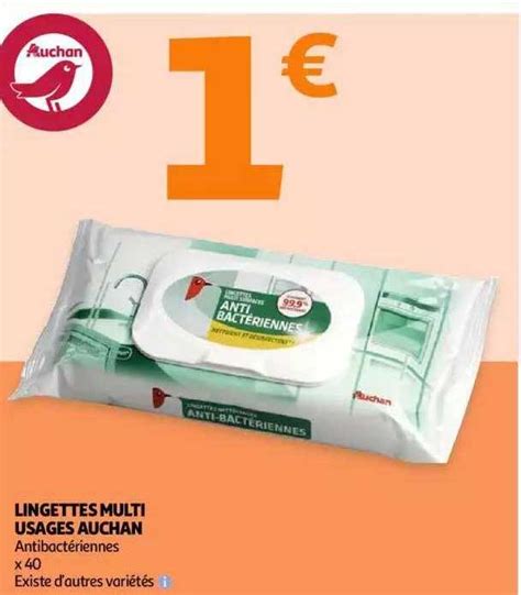 Promo Lingettes Multi Usages Auchan Chez Auchan ICatalogue Fr