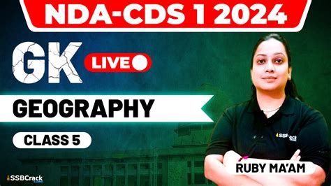 Nda And Cds 1 2024 Exam Geography Class 5