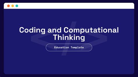 Coding Templates Computational Thinking Slides
