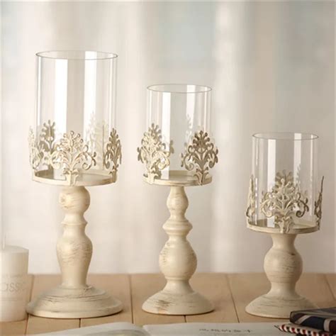 3 Size Elegant Candle Holder Cube Stand Candle Candlestick Metal Base