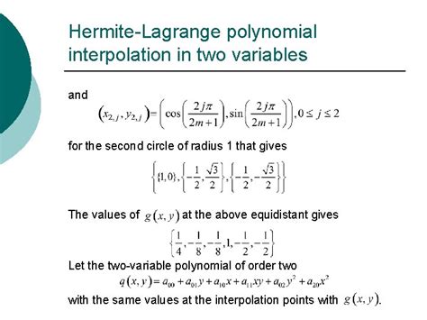 on multivariate polynomial interpolation subject the purpose of