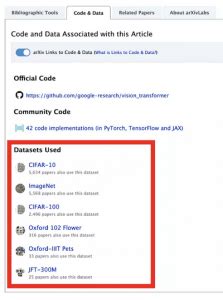 Linking To Datasets On ArXiv ArXiv Blog