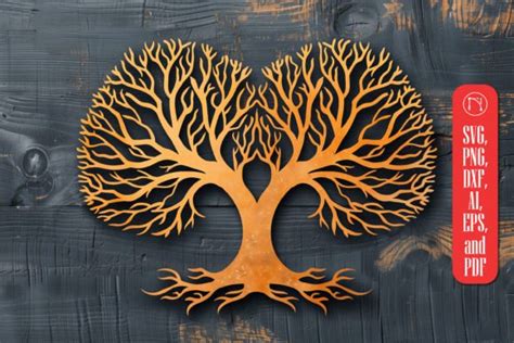 Tree Laser Cut SVG Cut File Graphic By NGISED Creative Fabrica