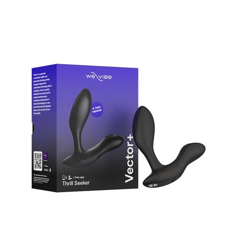 We Vibe Vector Vibrating Prostate Massager Charcoal Black Bms