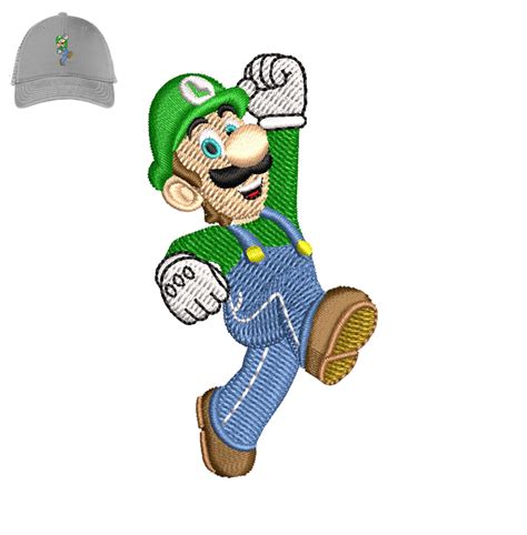 Super Mario Luigi Embroidery Logo Embroidery Near Me Emb