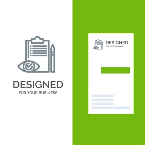 Quality Control Backlog Checklist Control Plan Grey Logo Design And Business Card Template