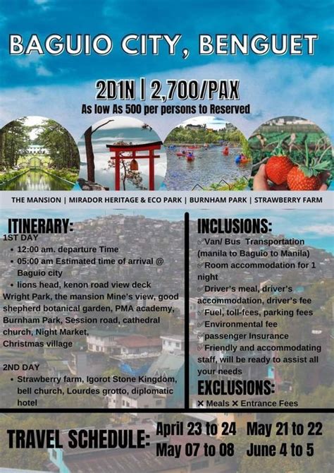 Baguio Tour Package