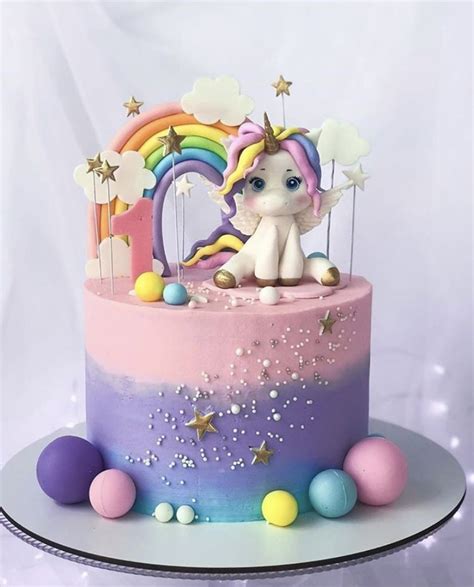 Cute Unicorn Cake Designs Pink Cake With Unicorn Butterflies Artofit