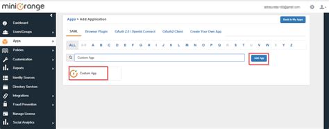 I Want To Configure Sso For Drupal But The Applications List In The Admin Interface Doesnt Have