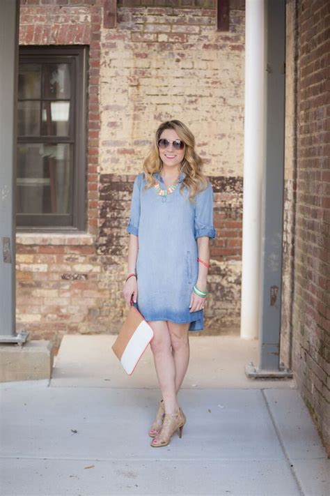 Spring Style Chambray With Pops Of Color The Samantha Show A
