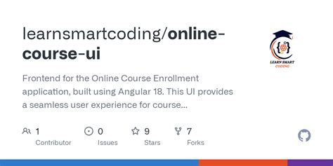 Github Learnsmartcoding Online Course Ui Frontend For The Online