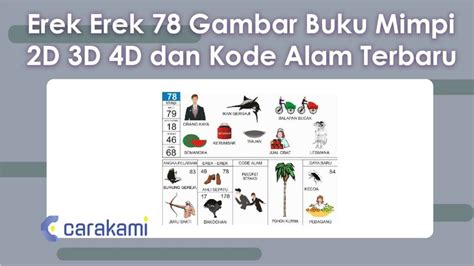Erek Erek Gambar Buku Mimpi D D D Kode Alam Terbaru