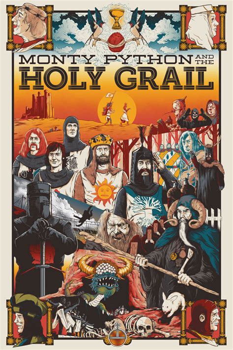 Monty Python And The Holy Grail Movie Poster By Nikobyart On Deviantart