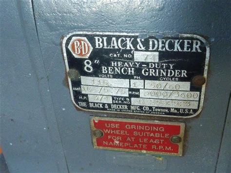 Photo Index Black And Decker Mfg Co Ltd 74 Type G