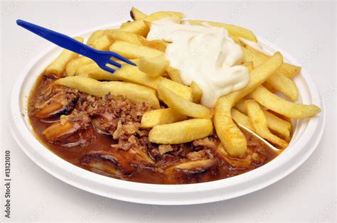 Currywurst Mit Pommes Und Mayo Stock Foto Adobe Stock