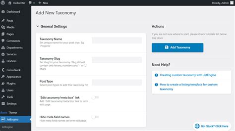 Custom Taxonomy Overview JetEngine Crocoblock