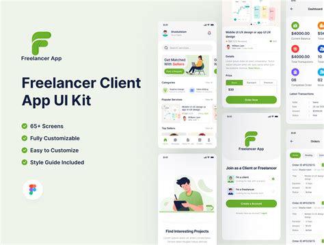 Freelancer Marketplace App Ui Kit Android And Ios Freelancer Marketplace App Ui Kit Ui Kit