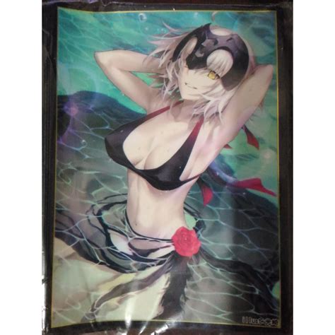 《華戀動漫》《多樣》現貨 日版 クラスター Fategrand Order 動漫卡套 泳裝黑貞德 1包60張 蝦皮購物