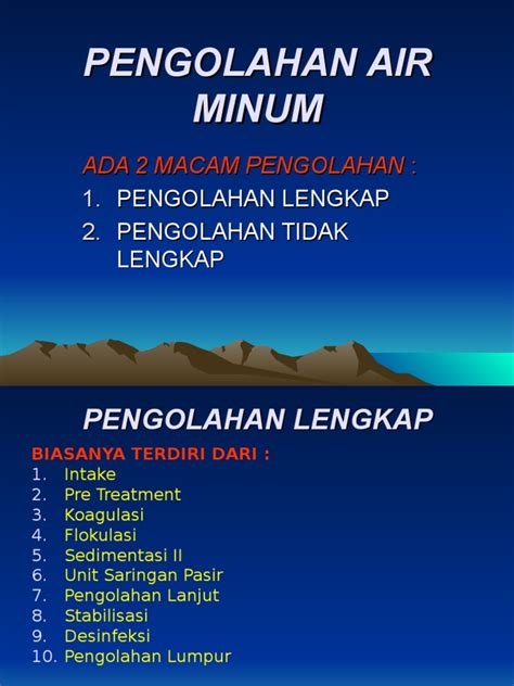 PDF Week Unit Unit Pengolahan Air Minum DOKUMEN TIPS
