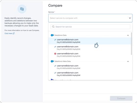 Comparing Backups Own Portal Own