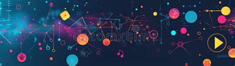 An Abstract Representation Of A Music Streaming Data Analysis With