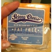 Skinny Cheese Fat Free Sharp Cheddar Cheese Calories Nutrition