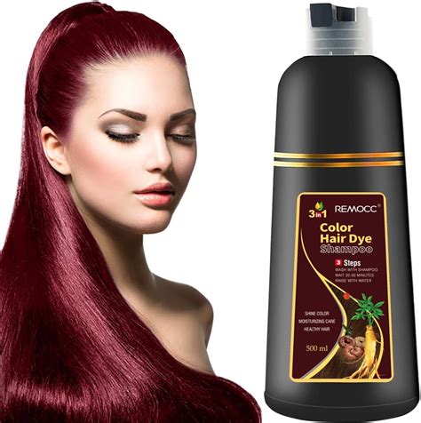 Natural Chestnut Brown Hair Dye Shampoo 3 In 1 For 100