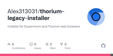 Github Alex Thorium Legacy Installer Installer For Supermium
