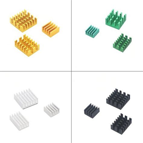 Bộ Tản Nhiệt Cho Raspberry Pi 4 Modelb 3 Bộ Tản Nhiệt Bằng Nhôm