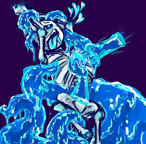 Xbooru 1boy 2010s 2016 Animated Skeleton Blue Blush Blue Eyes Blue