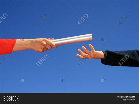 Hands Passing Batton Image Photo Free Trial Bigstock