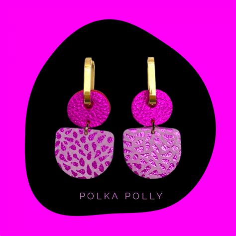 Dainty Hoops Pink Passion Polka Polly